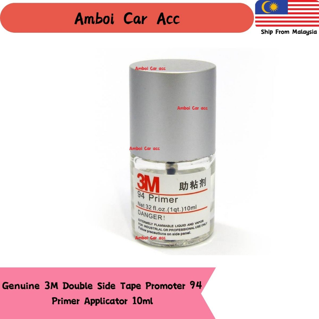 Genuine 3M Double Side Tape Promoter 94 Primer Applicator 10ml | Shopee ...