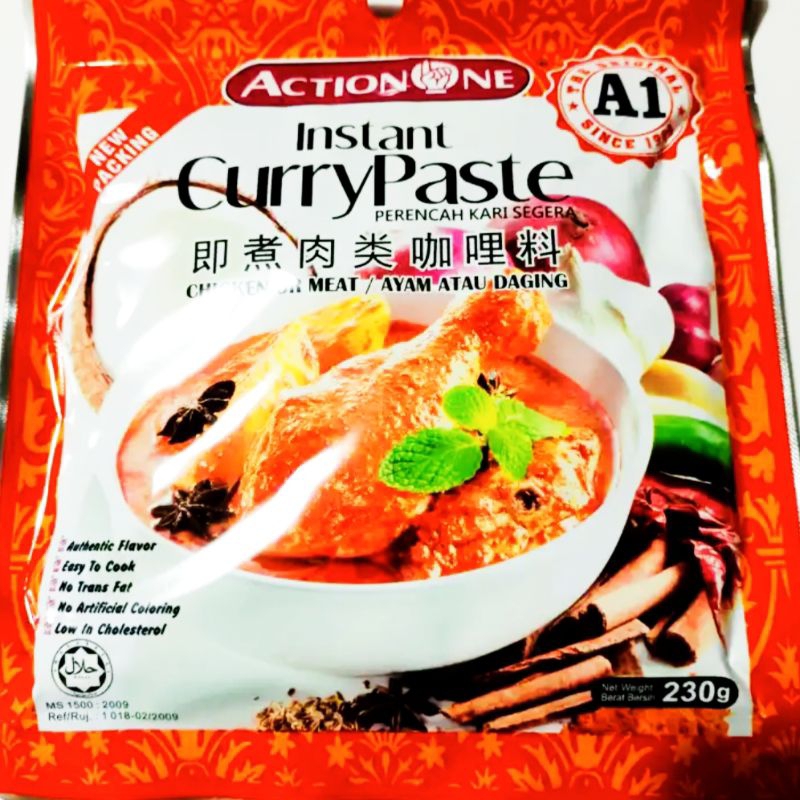 A1 Action One Instant Curry Chicken Indian Seafood Salted Fish Rendang ...