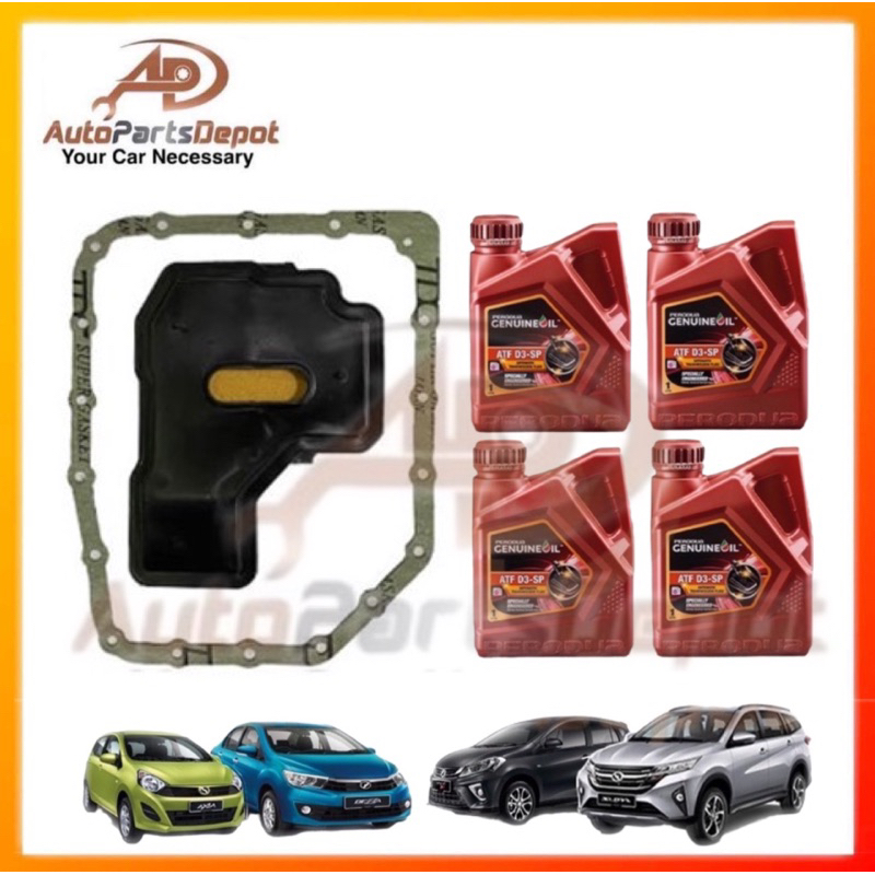 AUTO GEARBOX FILTER & PERODUA D3-SP 4 LITRES-PERODUA BEZZA, AXIA,MYVI ...
