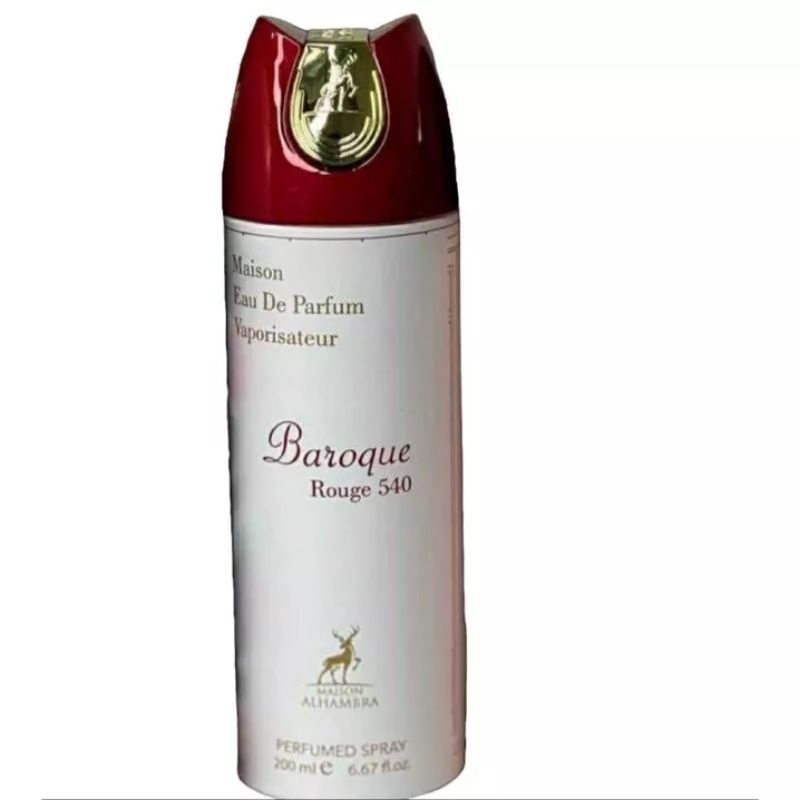 Bay Masson Red Body Deodorant, baroque Rouge 540 200ml perfumed spray ...