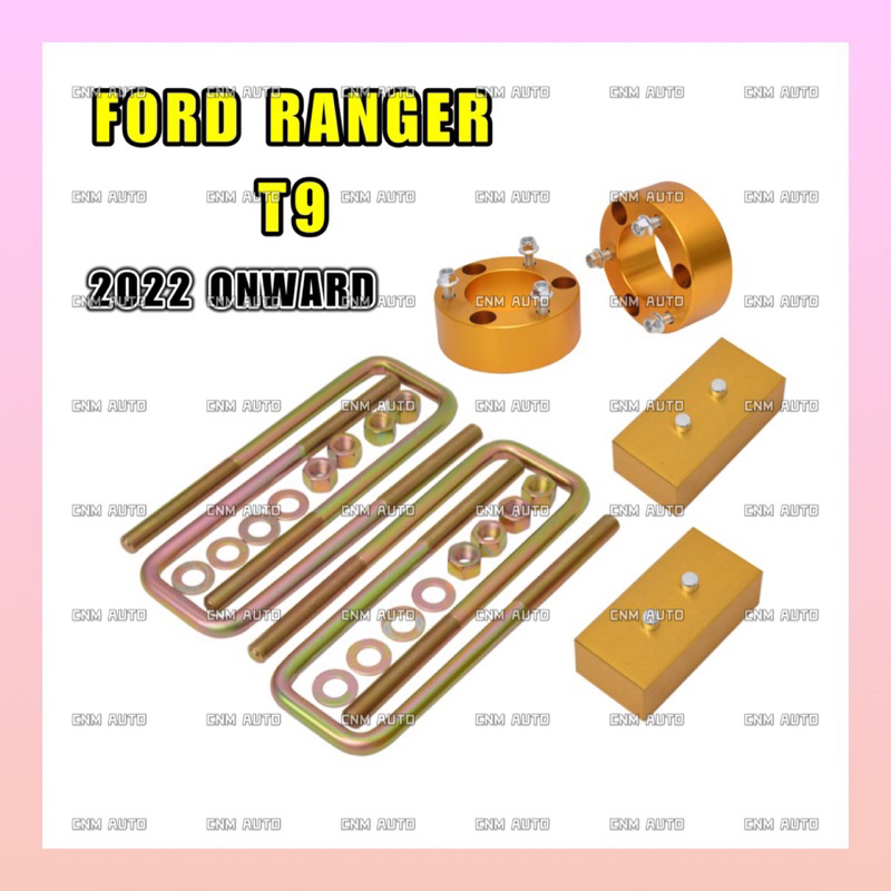 2022+ Ford Ranger T9 Front & Rear Suspension Lift Kit Block Adapter ...
