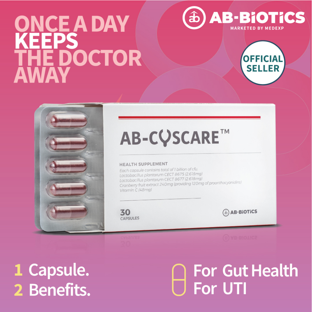 AB-Cyscare Probiotic Supplement To Manage Urinary and Gastrointestinal ...