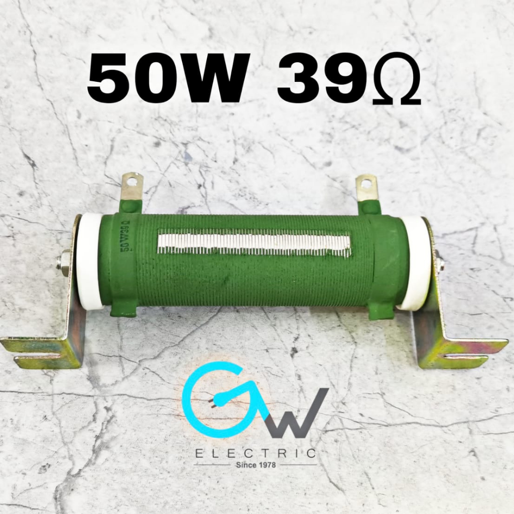 50W 39 Ohm Resistor Ceramic Tube Wound | Shopee Malaysia