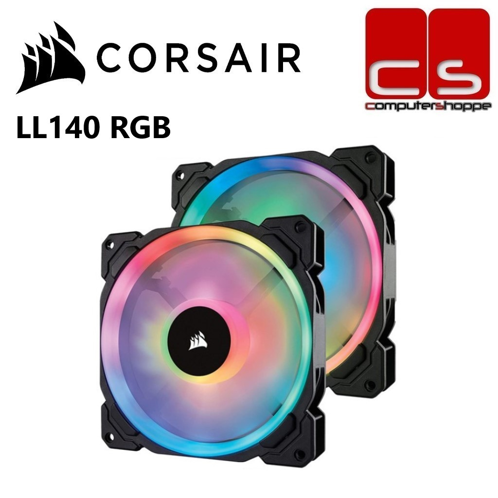 Corsair LL140 RGB 140mm Dual Light Loop RGB LED PWM Fan - Single/Twin ...