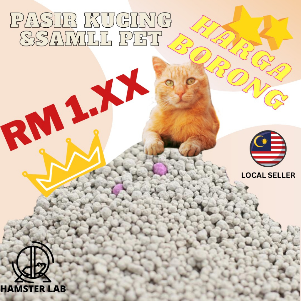 MURAH PASIR KUCING CLUMPING CAT LITTER Kucing Murah / Pasir Kucing ...