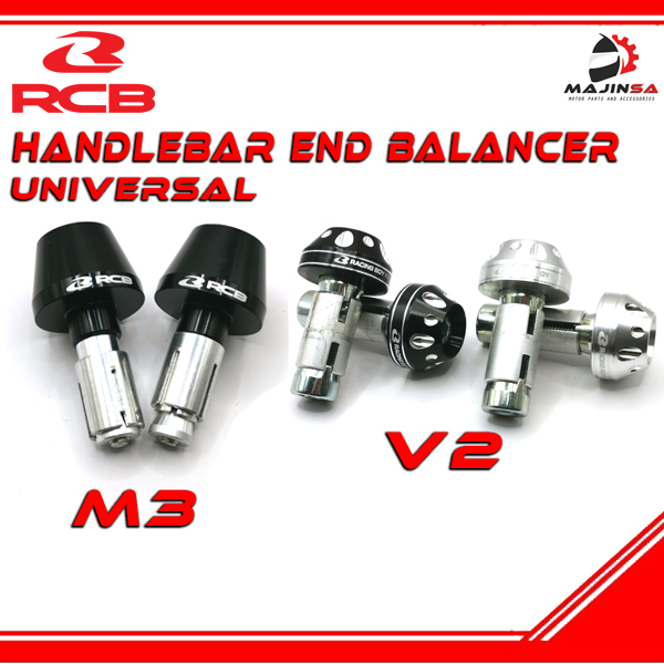 M3 / V2 ALLOY HANDLEBAR END RCB UNIVERSAL BALANCER BALANCING SET Y15ZR ...