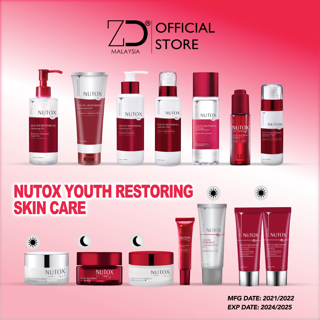 NUTOX YOUTH RESTORING CLEANSING OIL/FOAM/GEL/TONER/LOTION/SERUM ...