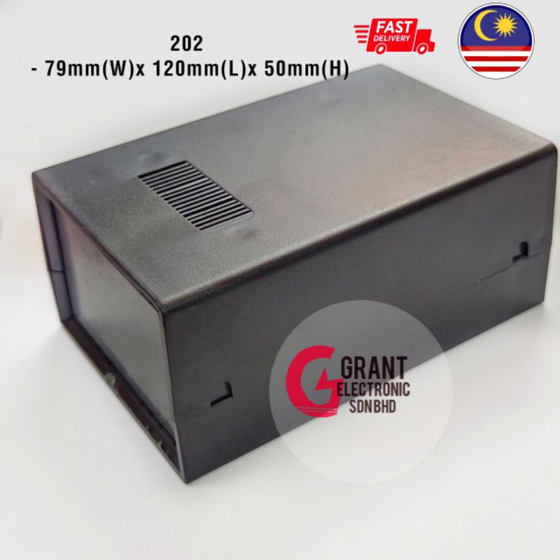 DIY Black Plastic Electronic Project Box Enclosure Case W202 - 79W*120L ...