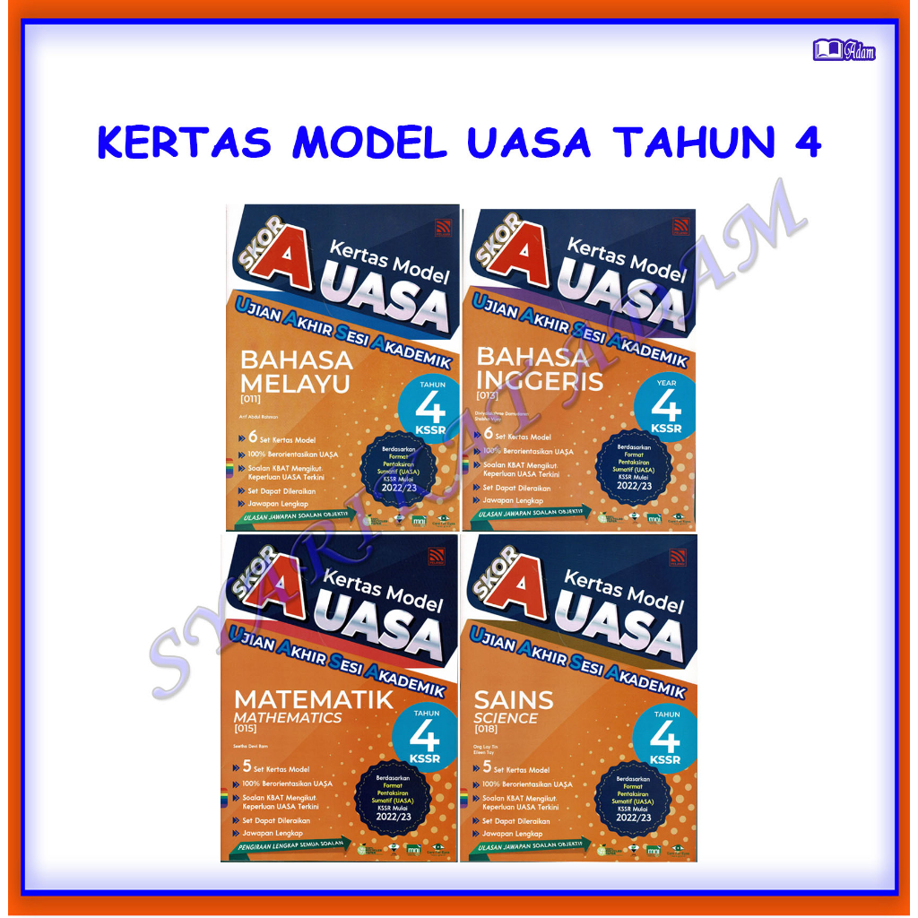[ADM] BUKU LATIHAN SK:SKOR A UASA KERTAS MODEL UASA TAHUN 4-2023 ...