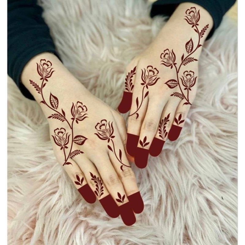 💥Hot Selling 💥Sticker Inai Pengantin DIY Sepasang/Sticker Corak Inai ...