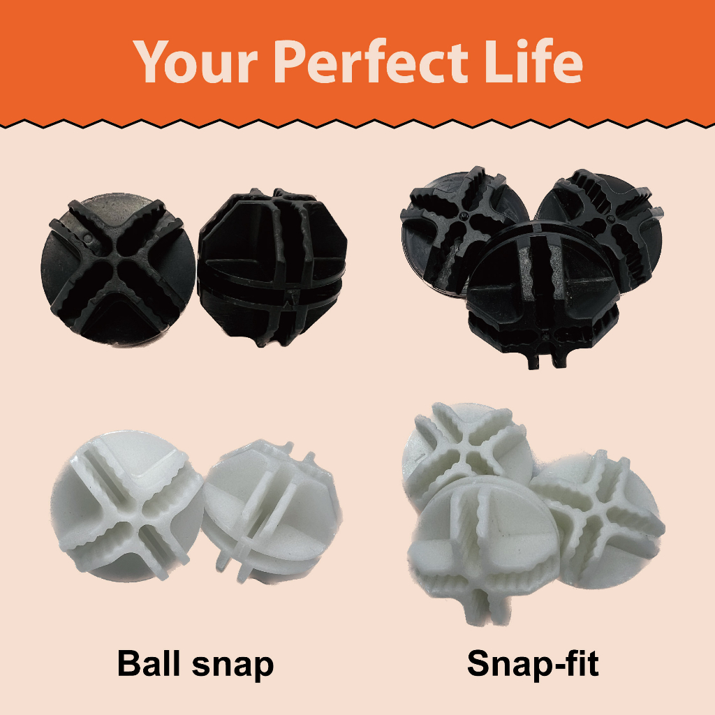 Connector DIY Cube Storage - Ball snap, Snap-fit 1PCS | Shopee Malaysia