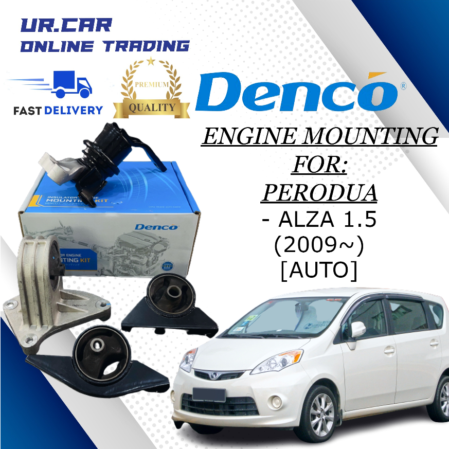 DENCO PERODUA ALZA 1.5 (2009~) (AUTO) ENGINE MOUNTING KIT SET PREMIUN ...
