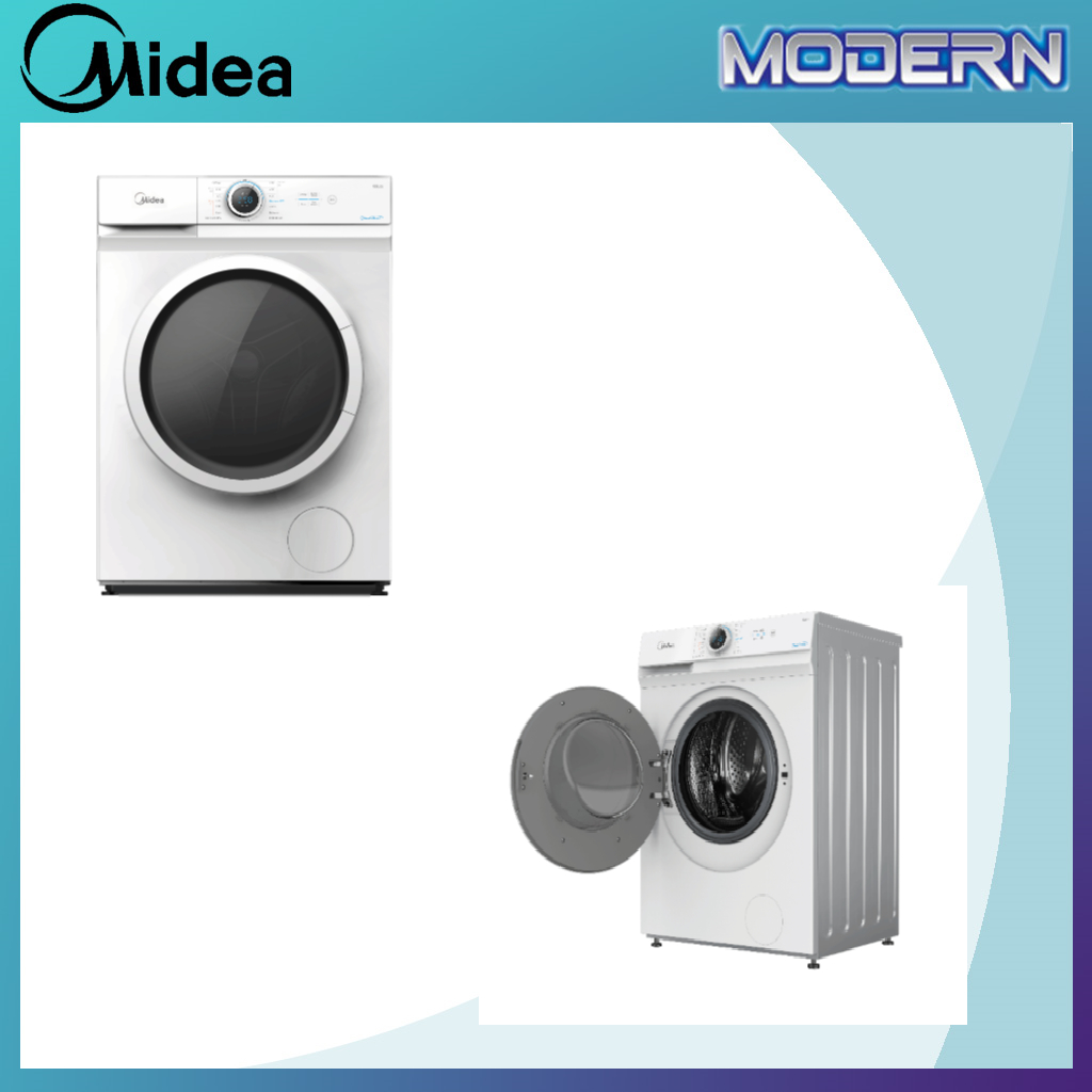 MIDEA 9.5kg Front Load Washer Inverter MF100W95B | Shopee Malaysia