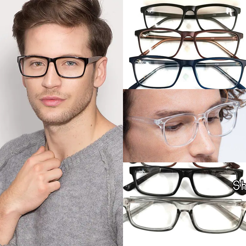 Square Eyeglasses Korean Eyeglasses Cermin Mata Empat Segi Spek Petak ...