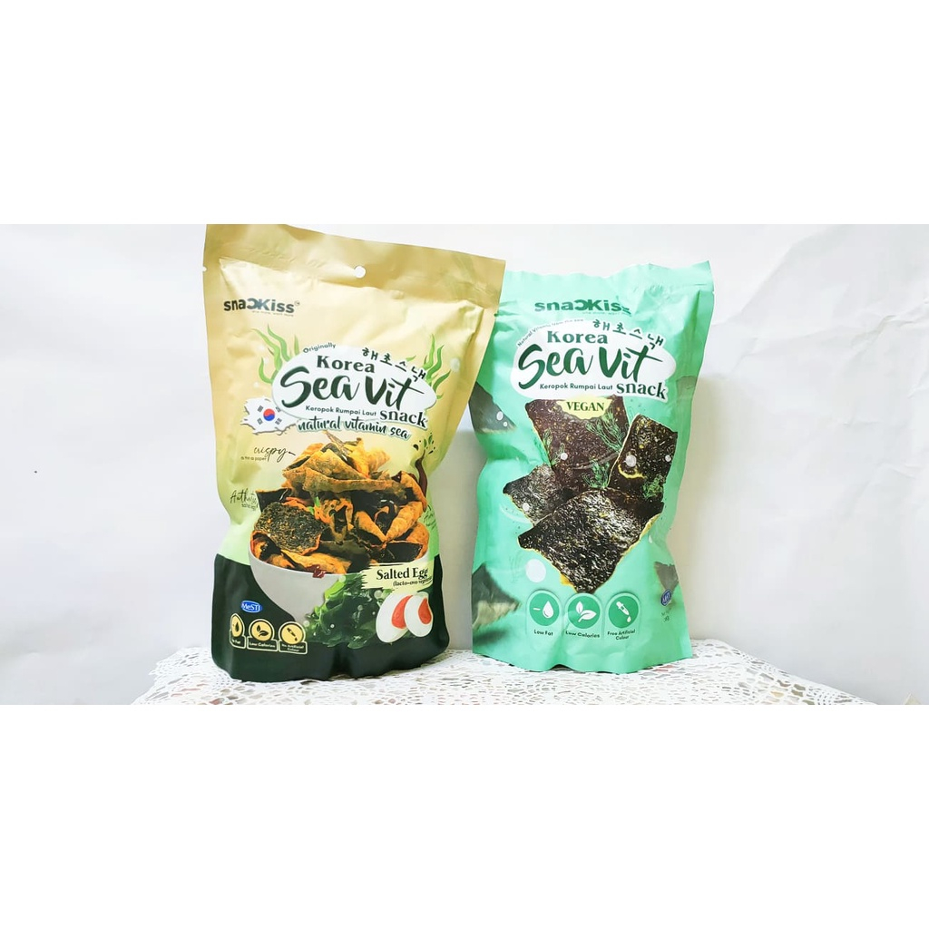 Sea Vit Seaweed Snack (salted egg, Honey CHeese , Original) Korea ...