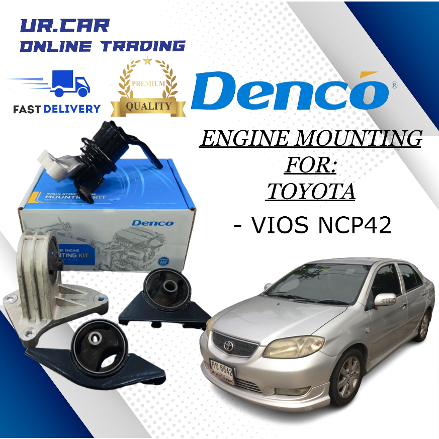 DENCO TOYOTA VIOS NCP42 ENGINE MOUNTING KIT SET PREMIUN QUALITY READY ...