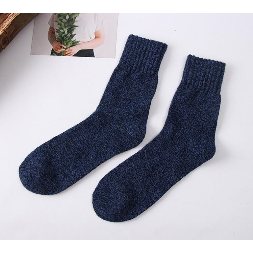[MALAYSIA STOCK] Men Women Wool Socks Thick Warm Winter Vintage Knit ...