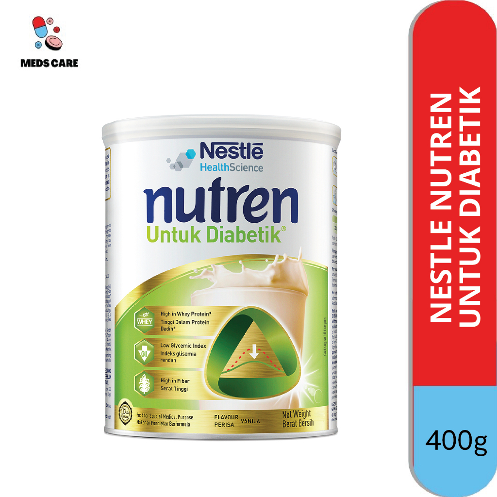 NESTLE NUTREN UNTUK DIABETIK 400g - [EXP: 27/06/2024] | Shopee Malaysia