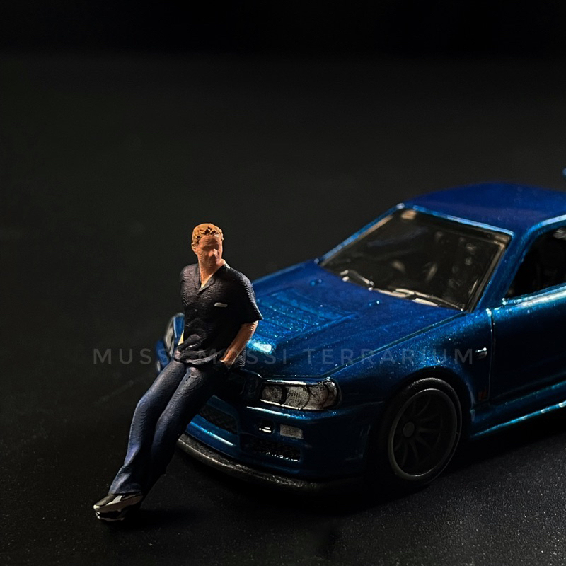 Brian fast and furious diecast resin figurine for diorama hotwheels ...