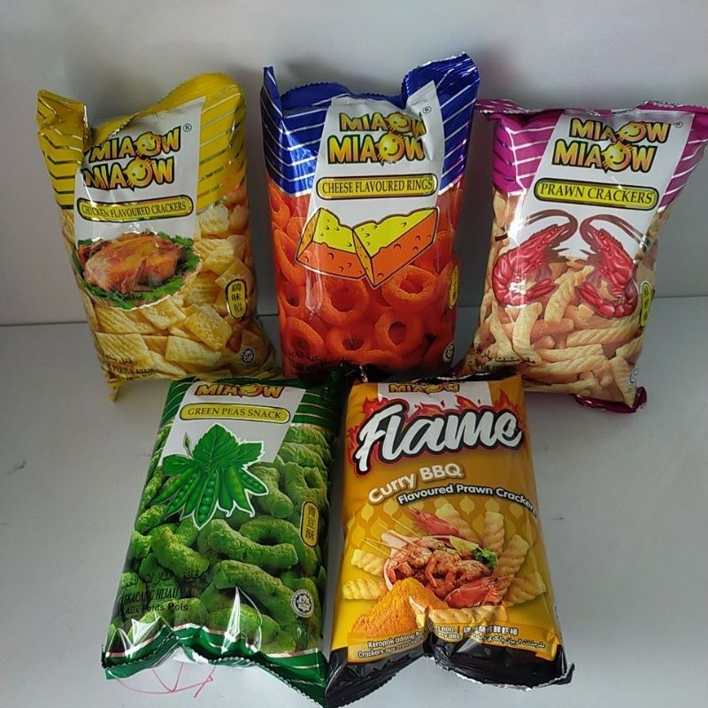 Miaow Miaow Snack 50g x 1Set- 5 unit (Random Pick Flavour ) | Shopee ...