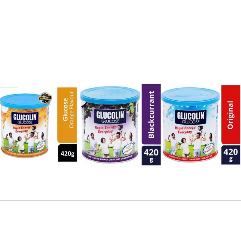 GLUCOLIN GLUCOSE 420g (ORIGINAL/ BLACKCURRANT / ORANGE ) | Shopee Malaysia