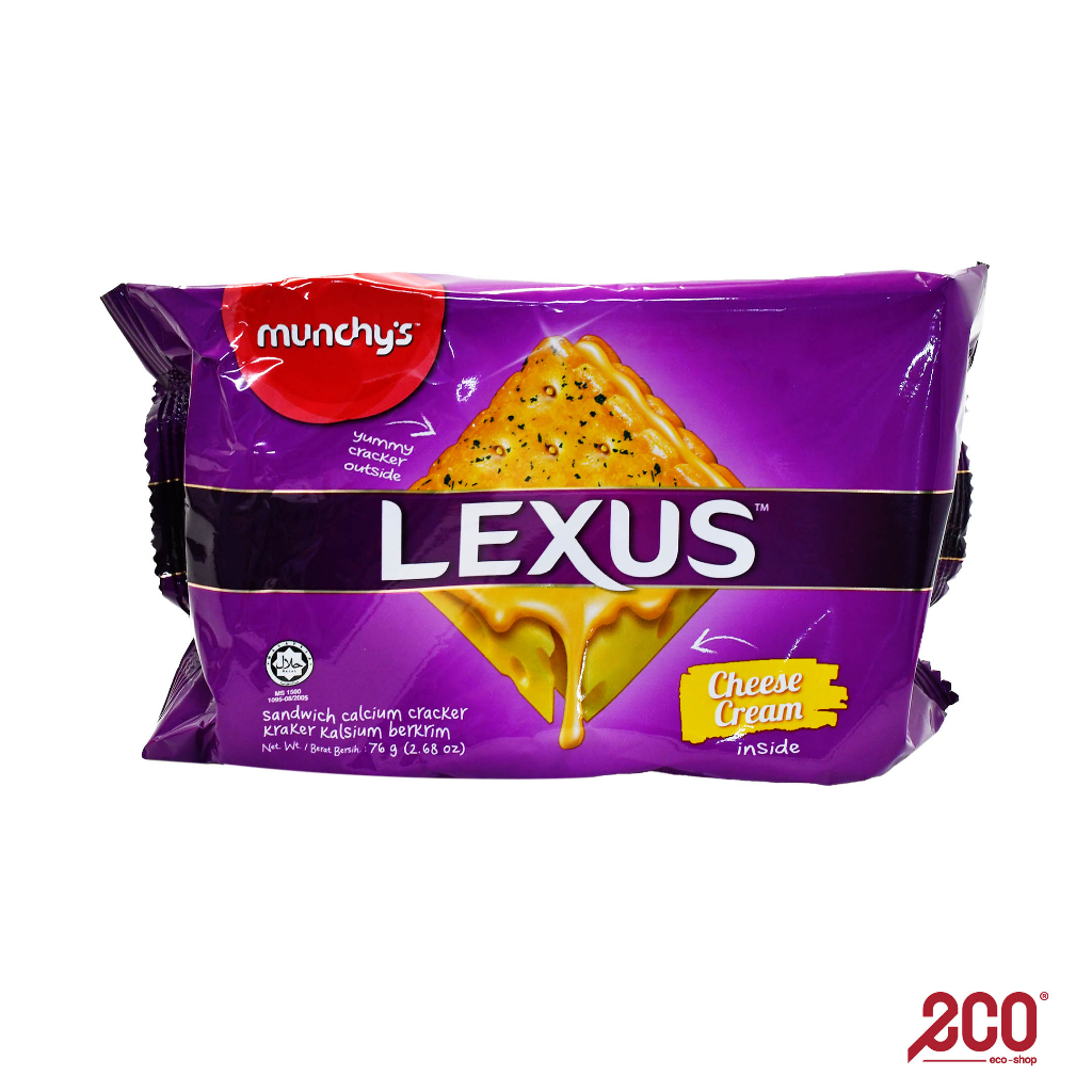 Munchy's Lexus Sandwich Calcium Cracker With Cheese Cream 76g (4 ...