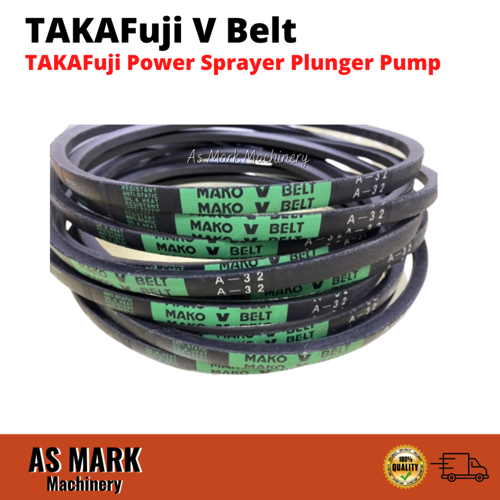 32 TAKAFuji V belt Power Sprayer Plunger Pump 1pcs | Shopee Malaysia