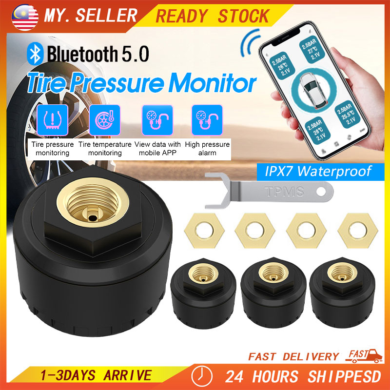 Tpms Bluetooth Tyre Pressure Monitor Car Wireless Tyre Pressure System Motor Car Tire Pressure