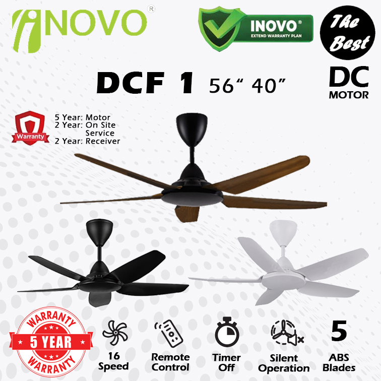 INOVO DCF 1 56 Inches | DCF 1 BABY 40 Inches DC Motor 5 Blade 8F+8R ...
