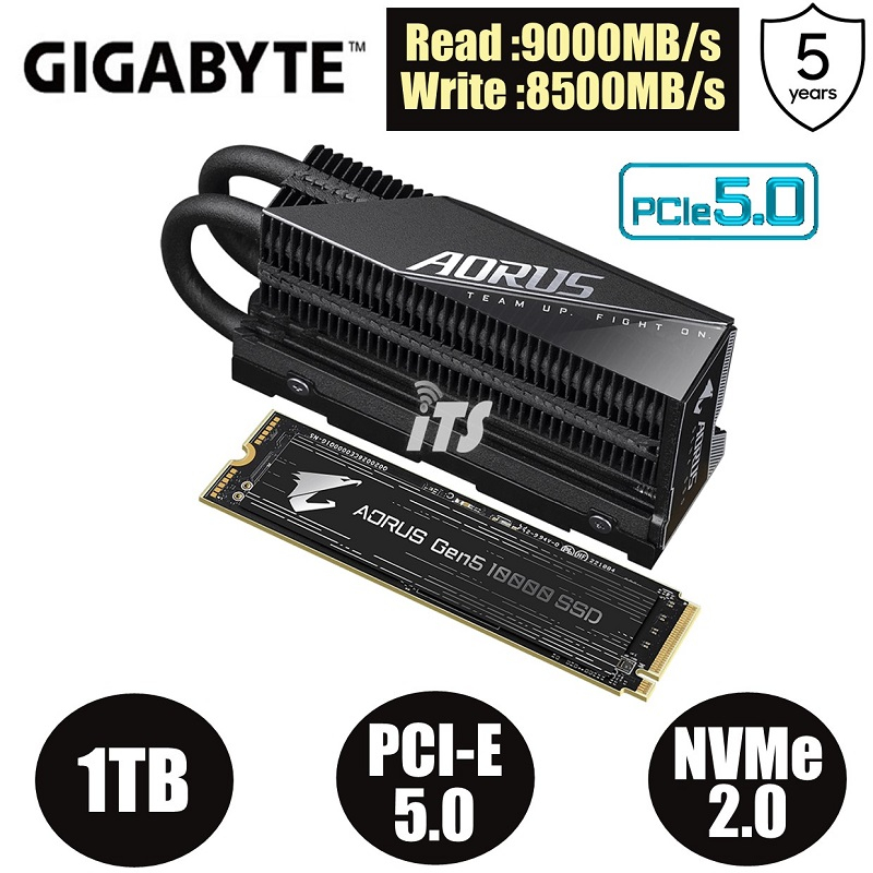Gigabyte AORUS Gen5 10000 PCI-Express 5.0 x4, NVMe 2.0 SSD (1TB) | Shopee Malaysia