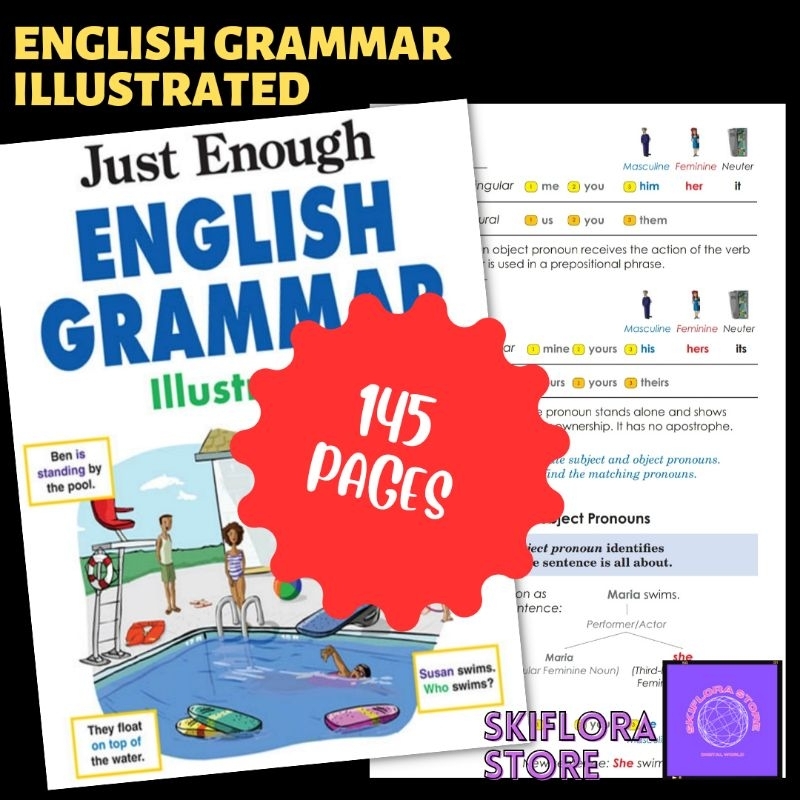 [SS218] Basic English Grammar for Beginers Illustrated 145 Pages ...