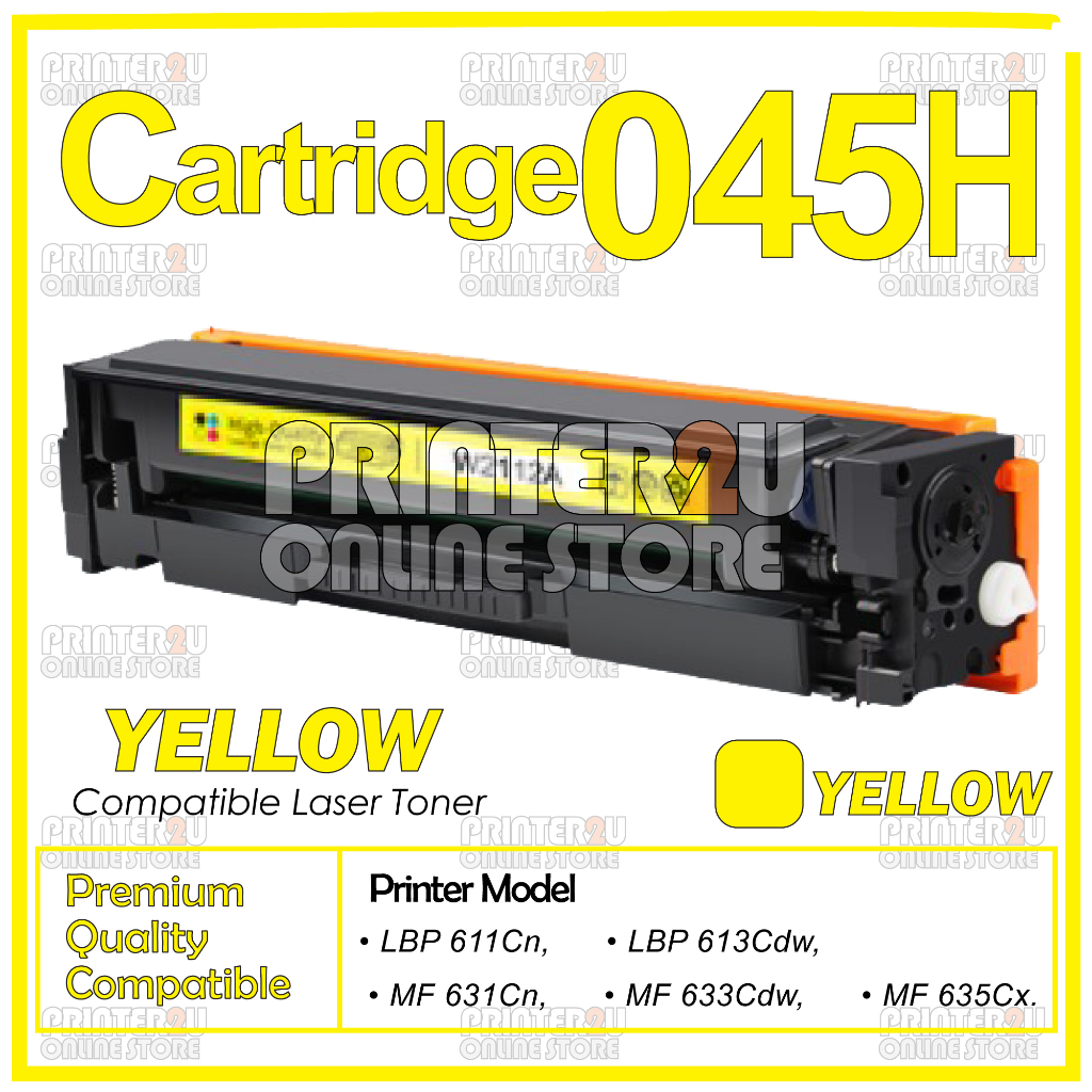 Yellow Compatible Canon 045 LBP-611cn LBP611cn LBP-613cdw LBP613cdw MF ...