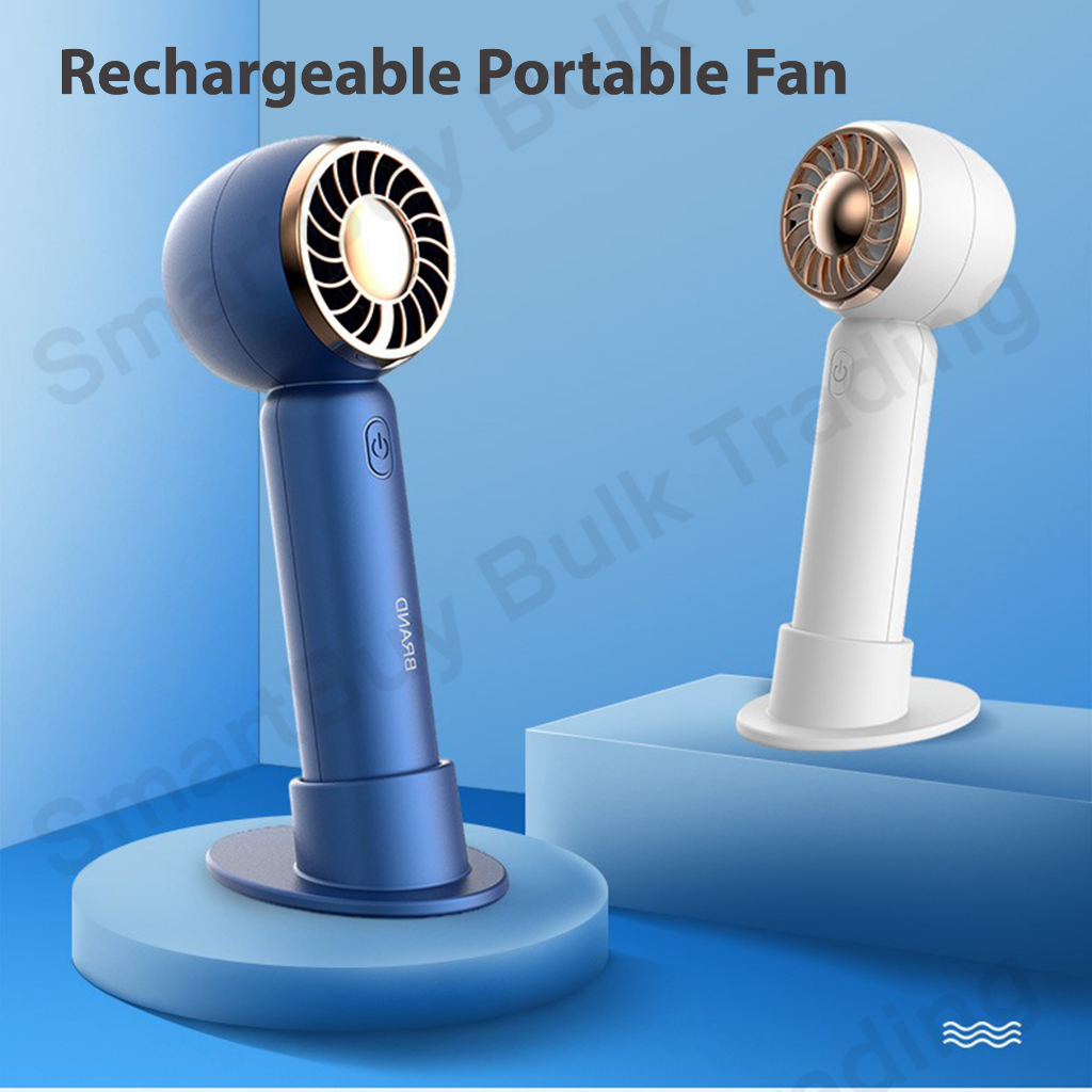 Handheld Portable Rechargeable Large Wind Turbine 3 Speeds USB Mini Fan ...