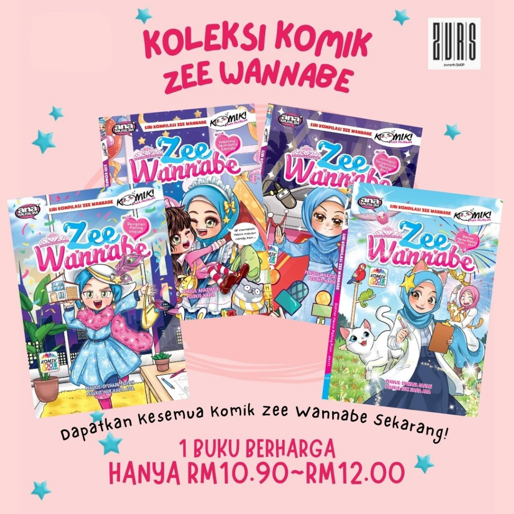 Siri Komik Ana Muslim ZEE WANNABE - Komik Bacaan Kanak-kanak Girls ...
