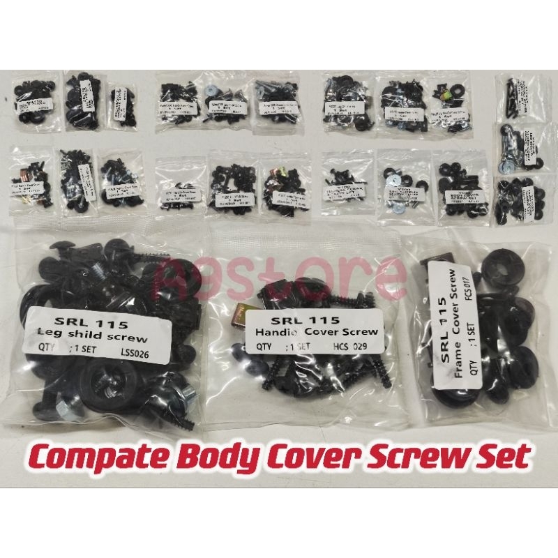 Body Cover Skru Set Complate set Y15V1 Y15V2 SRL110 SRL115 Y125Z Y110 ...