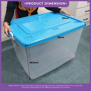 MAXONIC 150L MULTIPURPOSE STORAGE BOX WITH 6 WHEELS | HOME STORAGE ...