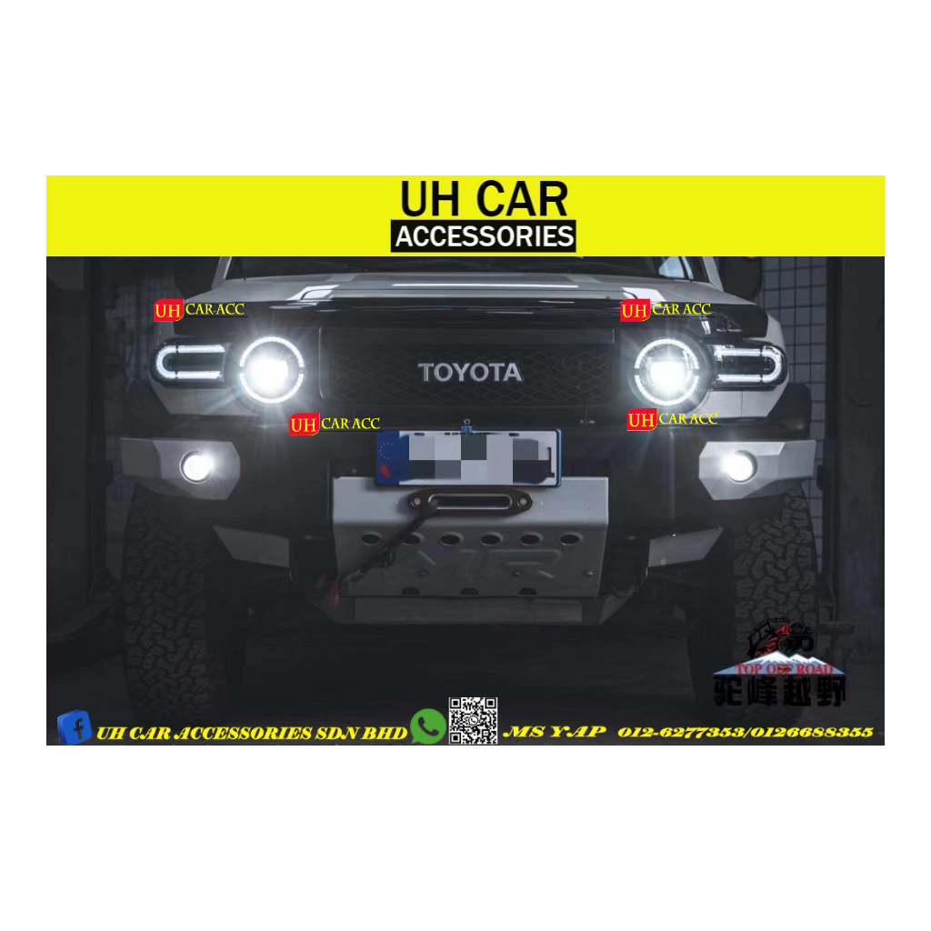 TOYOTA FJ CRUISER LED PROJECTOR HEADLAMP HED LAMP LIGHT LIGHTS DRL ...
