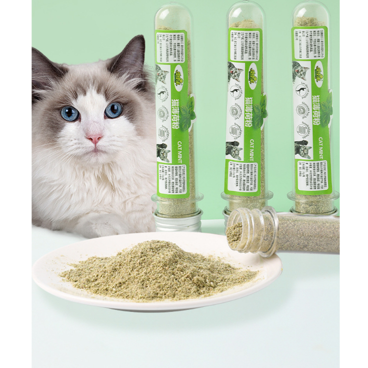 10g Catnip Powder Test Tube Nature Cat Mint Pet Kucing Herb Treats ...