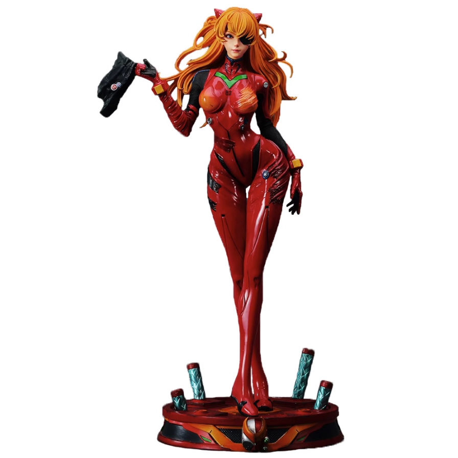 Evangelion 45cm Asuka Langley Soryu PVC Statue copy resin | Shopee Malaysia