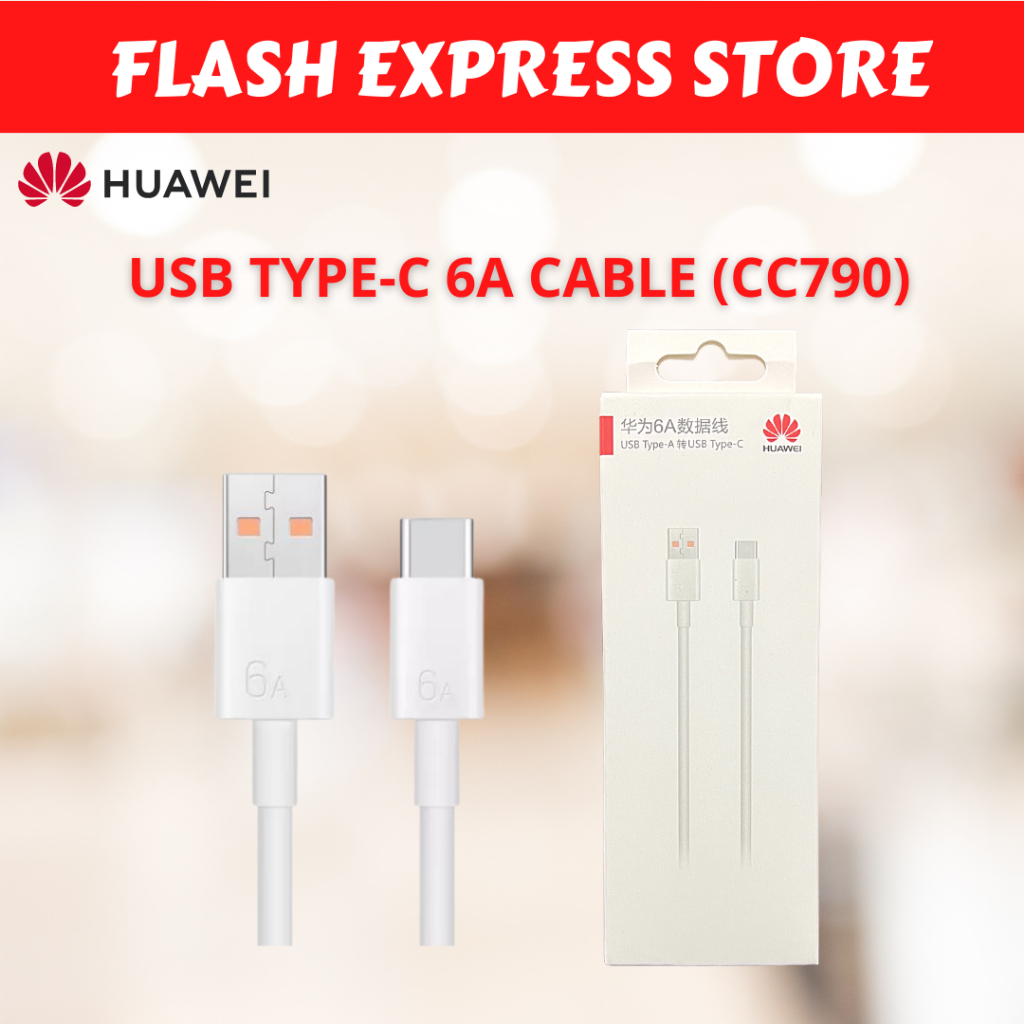 Huawei 66W Supercharger Cable 6A Type C Support SuperCharge/QuickCharge For Huawei Honor Phone ...