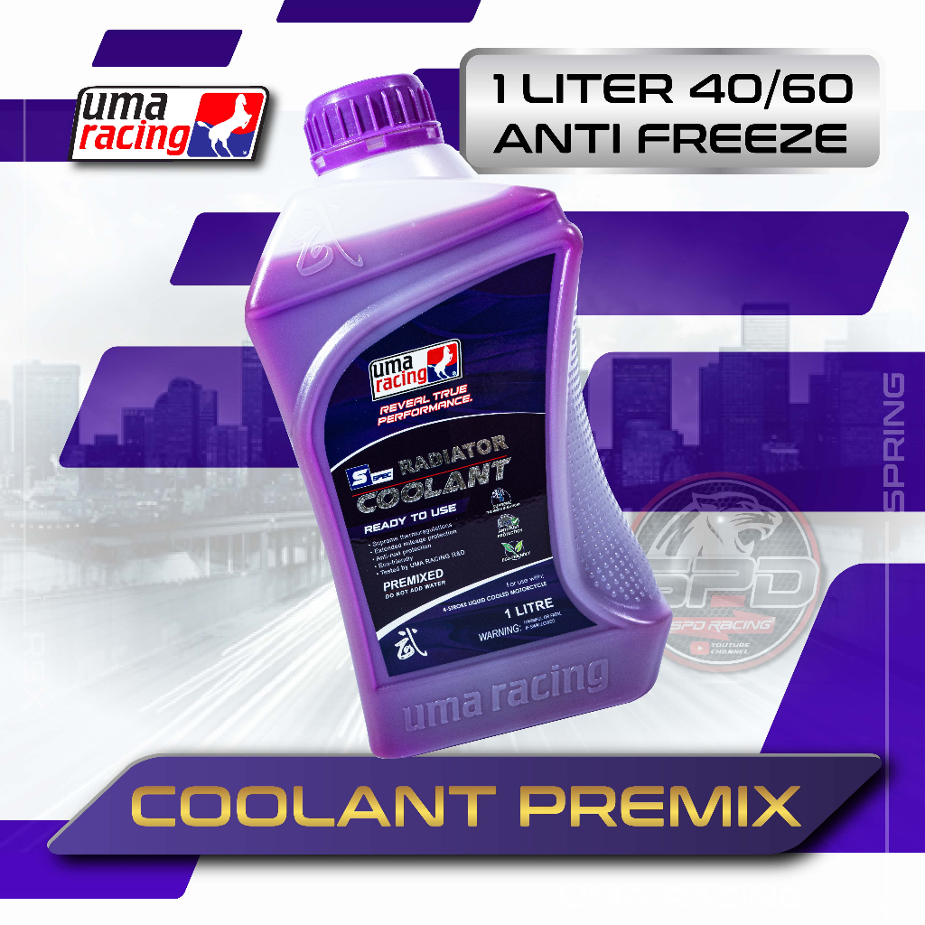 Radiator Premix Coolant (1 Liter, 40/60) - Anti Freeze UMA Racing ...