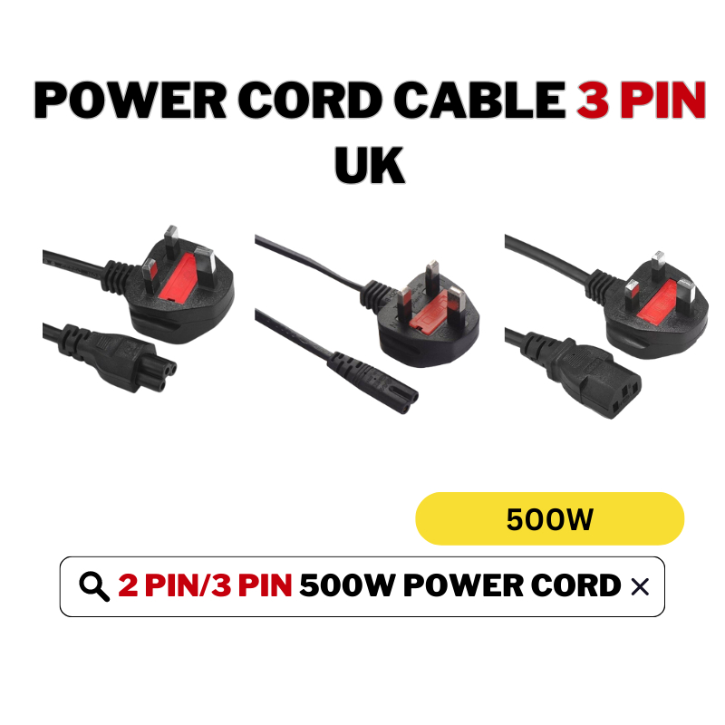 HIKVISION Monitor Laptop Printer Cooker Power Cord Cable 13A Fuse ...