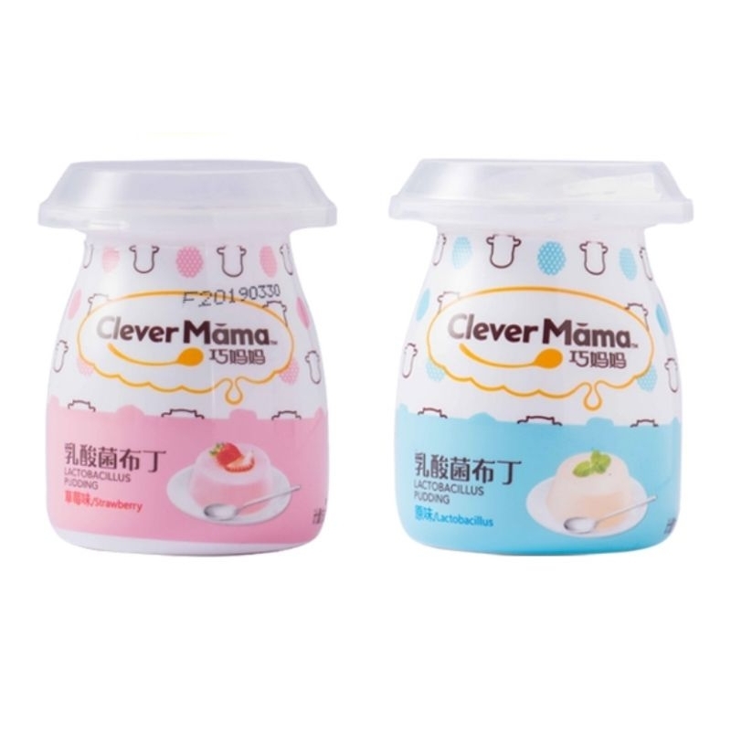 Clever Mama Pudding Lactobacillus Strawberry (85g) / Original (85g ...