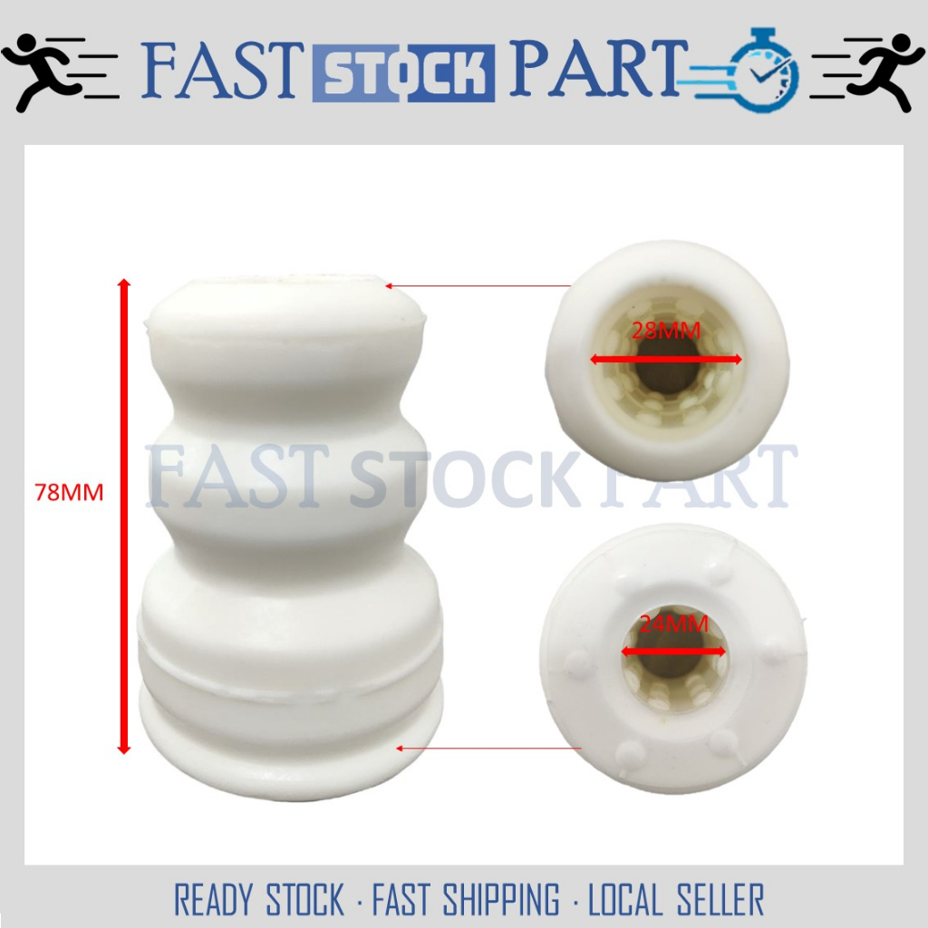 1PC UNIVERSAL FRONT REAR ABSORBER SHAFT BUSH PU DAMPER BUSH SNA 24MM ...