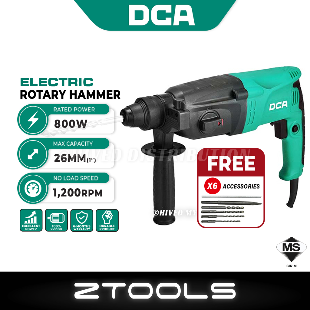 DongCheng DZC05-26B & DCA AZC05-26B Rotary Hammer Drill Concrete Impact ...