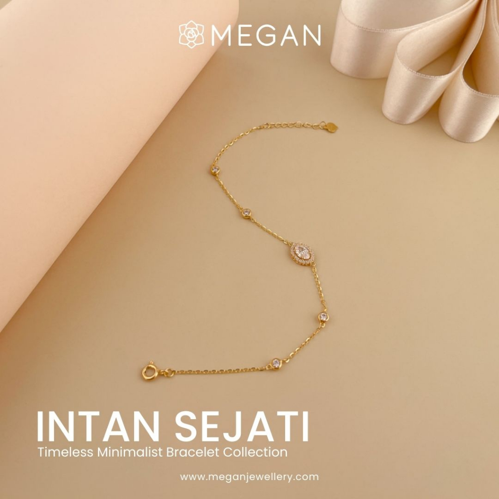 Megan Jewellery Timeless Minimalist Bracelet Collection Emas 916 ...