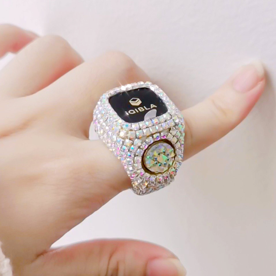 [NEW] Premium iQIBLA Zikr Ring Swarovski with Heart Shape Jewellery Box ...