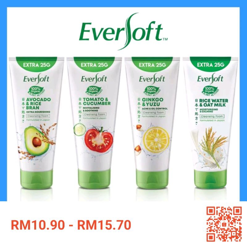 Eversoft Avocado Cleanser Foam 195g (25% Extra) | Shopee Malaysia