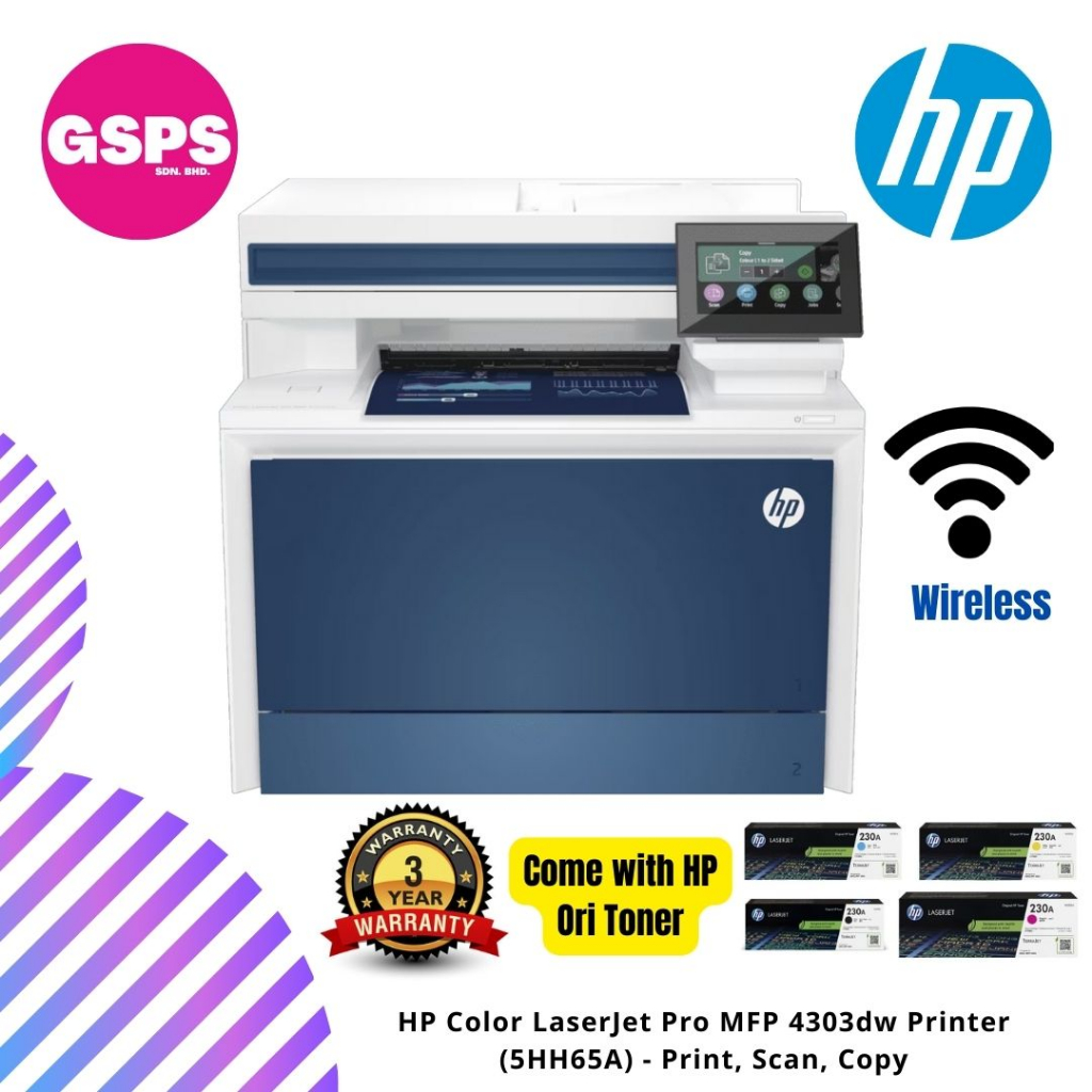 HP Color LaserJet Pro MFP 4303dw Printer (5HH65A) - Print, Scan, Copy ...