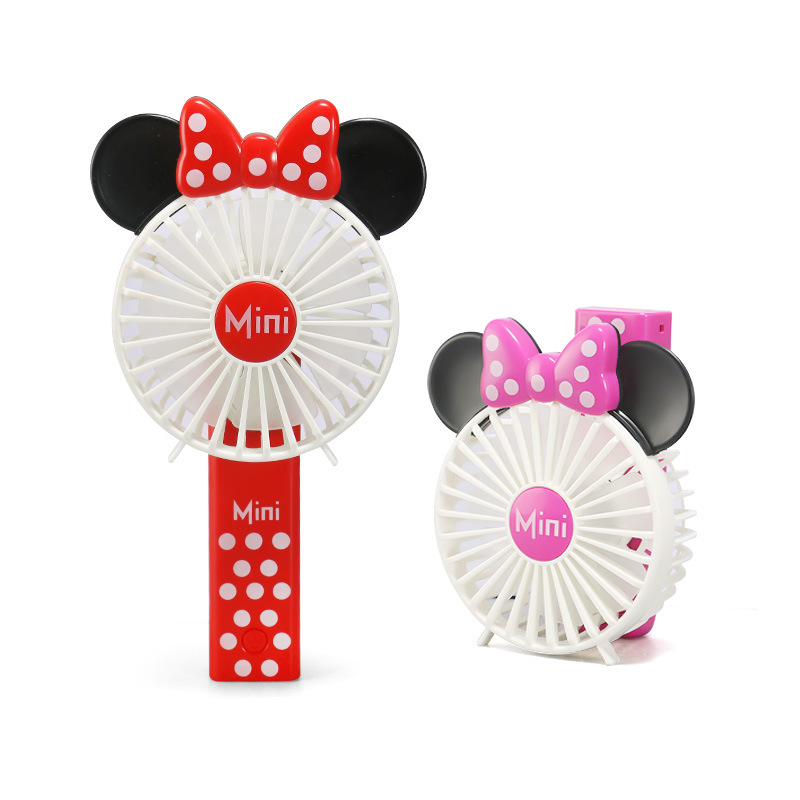 MINI HAND HELD FAN / MINI HAND FAN USB Portable Rechargeable Cartoon ...